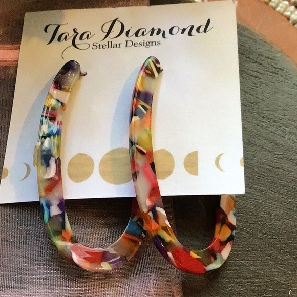 Stellar Designs | Jewelry | Stellar Designs Hoop Earrings | Poshmark